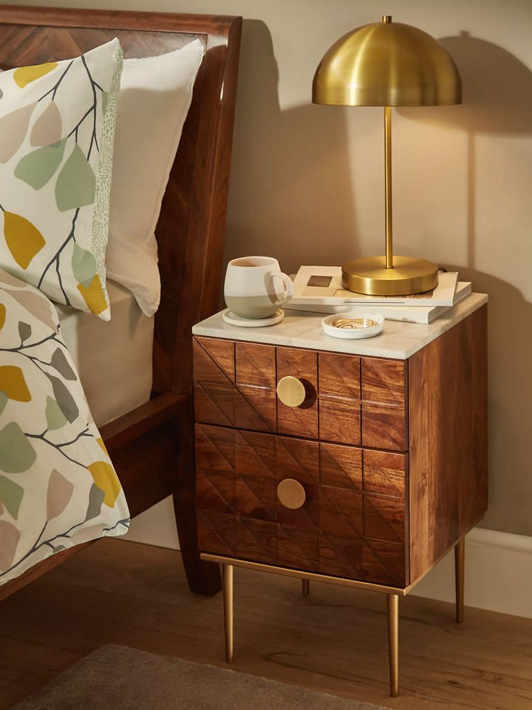 Top 10: bedside tables with storage for small spaces • Colourful ...